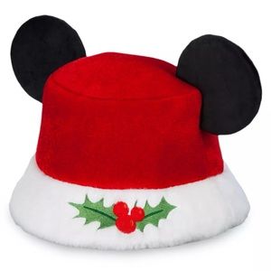 Disney | Accessories | Mickey Mouse Santa Holiday Bucket Hat | Poshmark